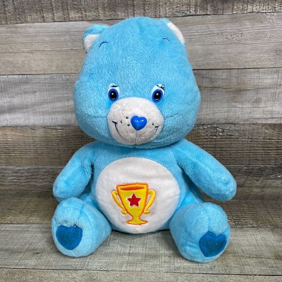 Care Bears | Toys | Care Bears Plush Champ Bear Blue Trophy Stuffed ...